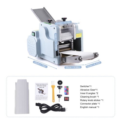 Electric Pasta Maker Noodle Machine Dumpling Skin Roller For Commercial ...
