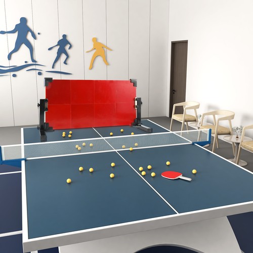 Ping Pong Return Board Trainer Table Tennis Exercise Training Item ...