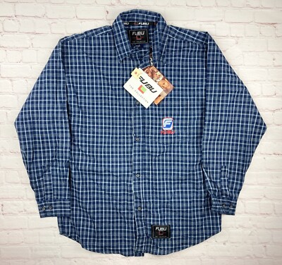 VTG 90s FUBU NWT Deadstock Men’s LG Button Front Shirt Plaid Rap With ...