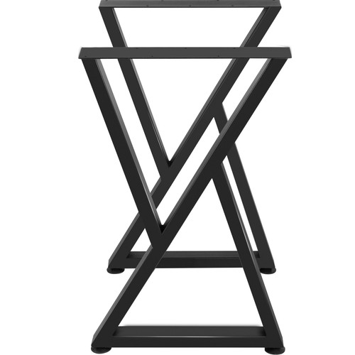 VEVOR Z Shape Metal Table Legs Dining Table Legs 28"x18" Desk Legs Set ...