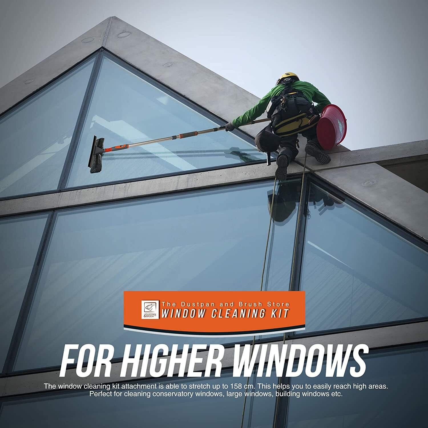 Window Cleaning Pole Handle Long Handled Extendable Washing Equipment ...