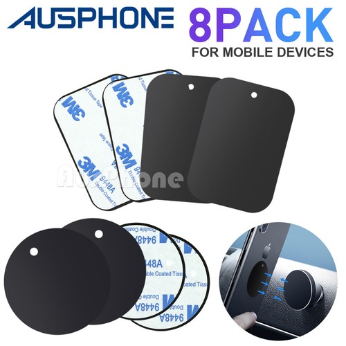 8x Magnet Metal Plate Disc For Magnetic Car Dash Phone GPS Mount Stand ...