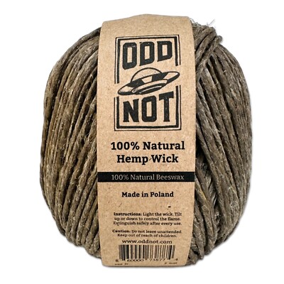 Thick Hemp Wick 200ft - 100% Natural Unbleached Hemp Lighter 2mm Made ...