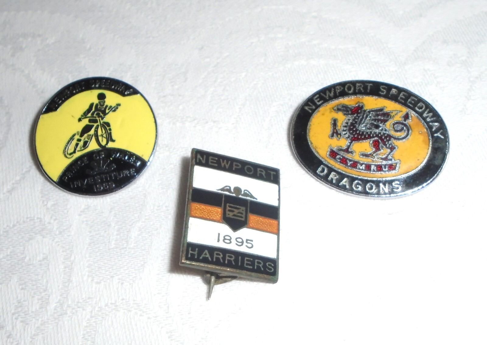 Newport Speedway Enamel Pin Badges by W.Reeves & Co/B'ham Medal Co ...