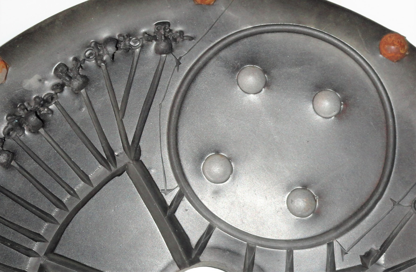 Vintage 9” Rubber Pewter Spin Casting Mold With Various Bracelets ...