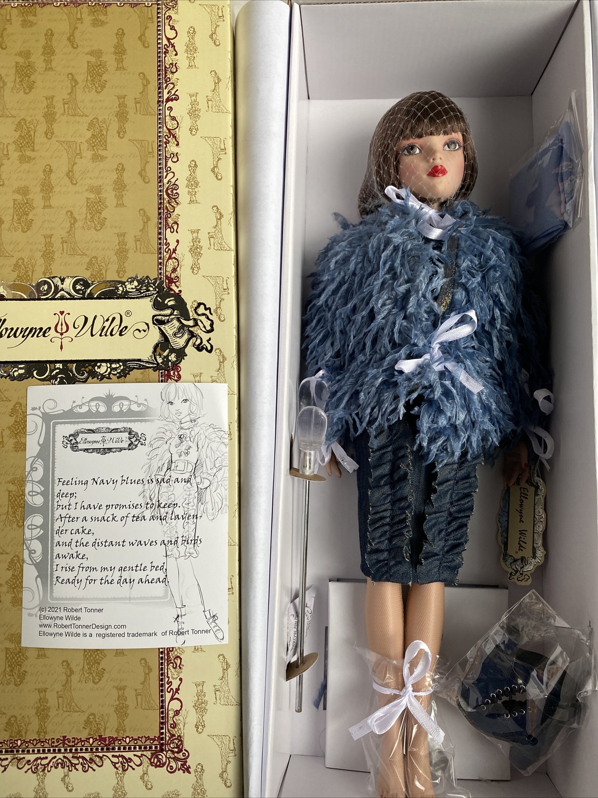 ELLOWYNE WILDE FEELING NAVY BLUES 16” DOLL ROBERT TONNER VIRTUAL ...