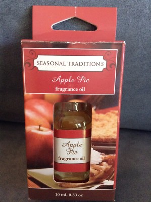 SEASONAL TRADITIONS APPLE PIE FRAGRANCE OIL 0.33 FL OZ - BRAND NEW IN ...