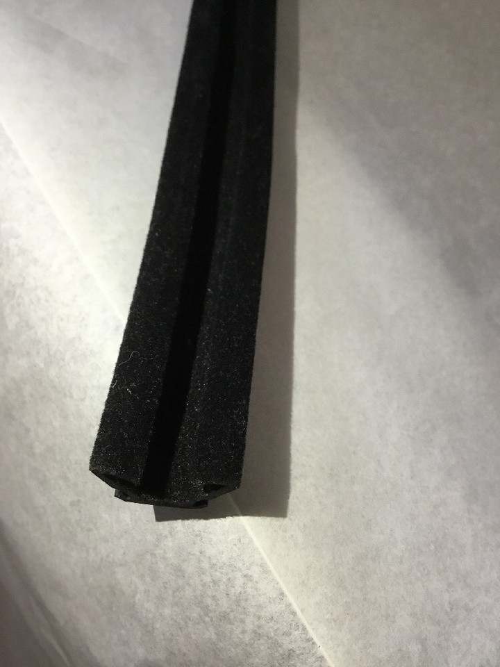 Door Glass Run Channel Seal All-Rubber Flexible & Flocked Universal ...