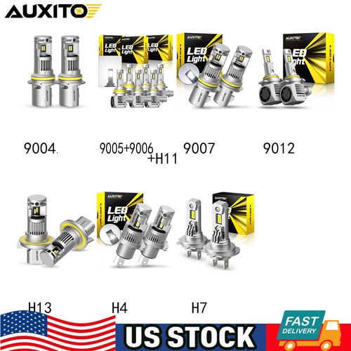 9005 9006 9007 H13 9004 H7 9012 LED Headlight Bulbs High Low Beam ...