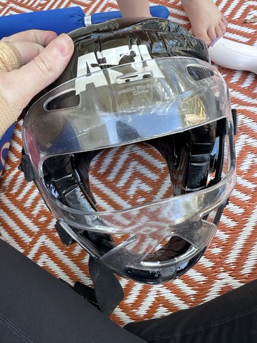 ATA Martial Arts Taekwondo Karate Helmet Head Gear Adult Medium Black ...