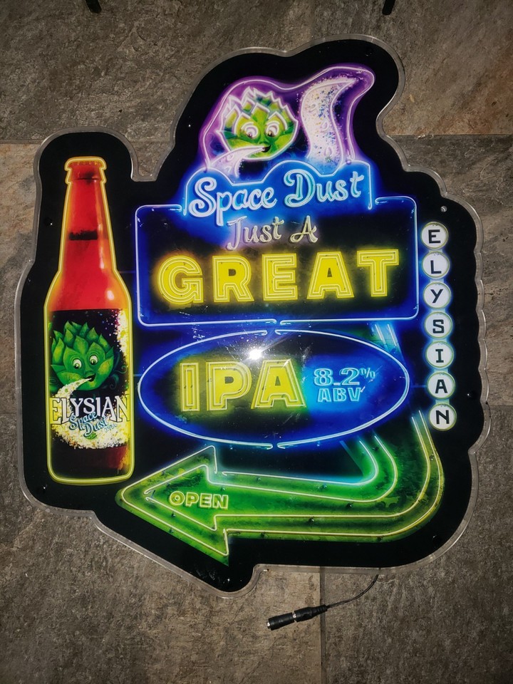 Elysian Space Dust IPA LED Beer Sign | eBay