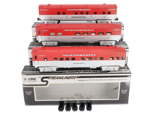 K-Line K4532E O Golden State Streamliner Passenger Cars (Set of 3) LN ...