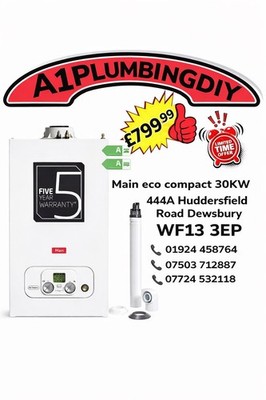Baxi Main Eco Compact 30kW Combi Boiler with Flue 5-Year Warranty | eBay UK