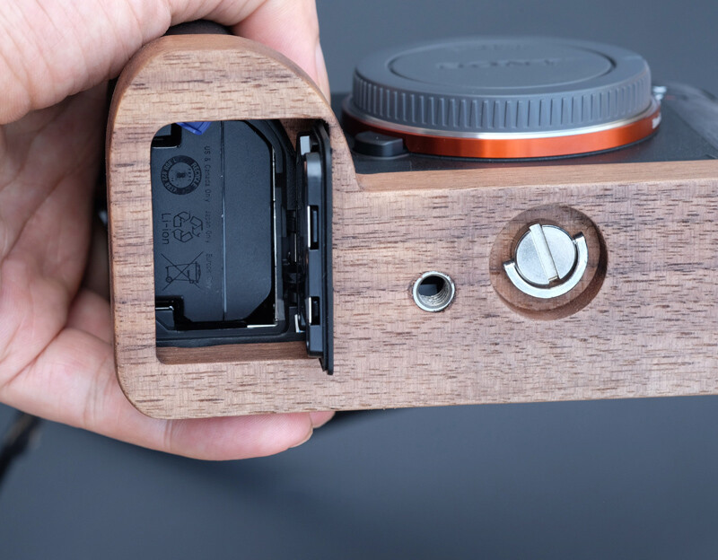 Handmade Wood Hand Grip Base Plate Handle For Sony A1 A9II A7R4 A9M2 ...