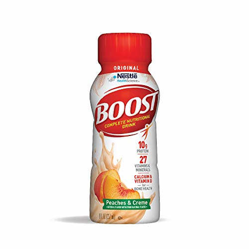 BOOST Original Complete Nutritional Drink, Peaches & Creme, 8 fl oz ...