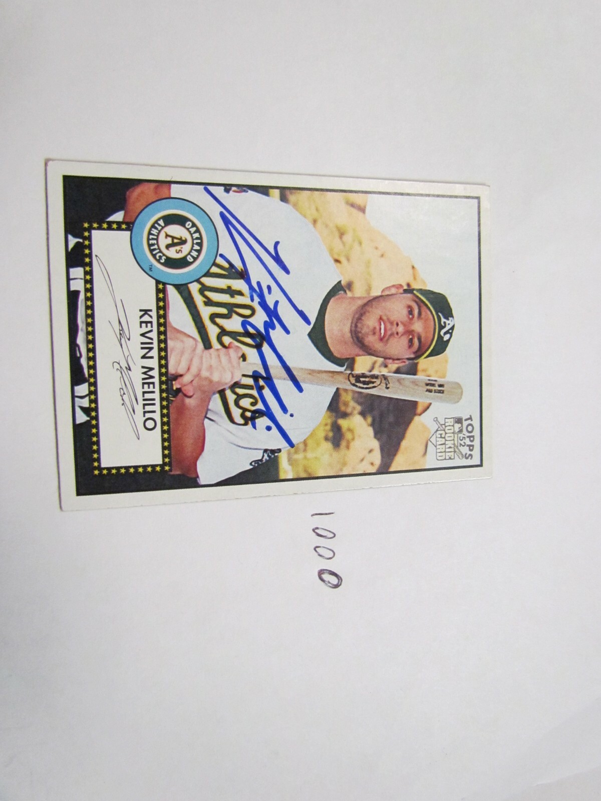 2007 Topps Rookie Kevin Melillo Autographed Baseball Card | eBay