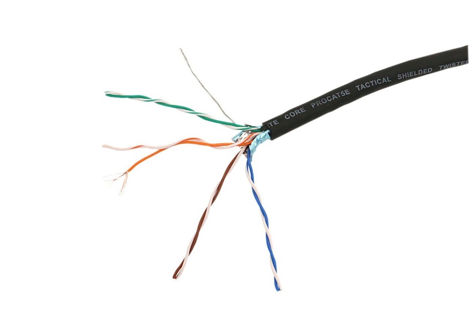 500' CAT5E TACTICAL SHIELDED SOFT ETHERNET BULK REEL SNAKE CABLE SPOOL ...