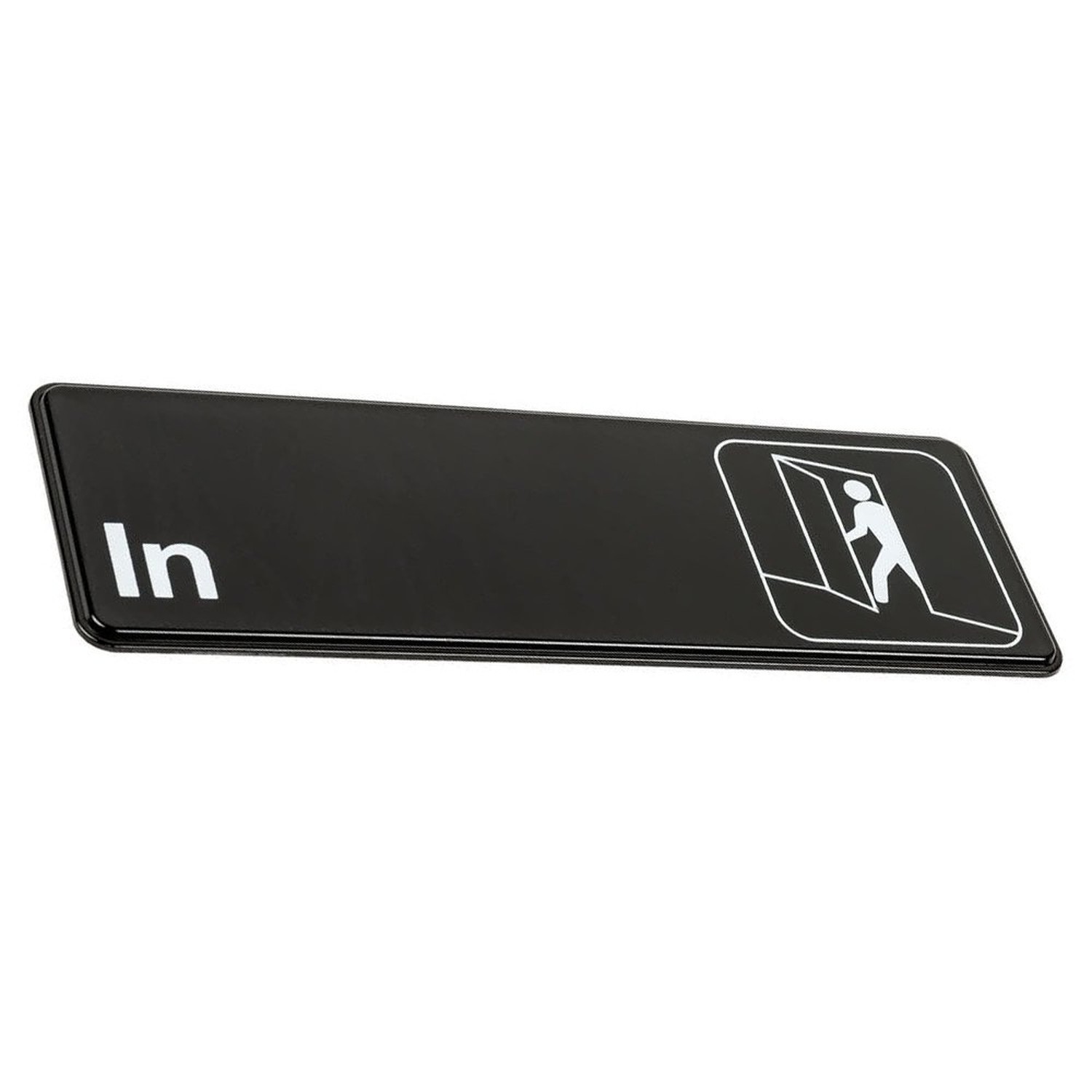 (Set of 2) In Out Door Signs - Black and White, 9 x 3-inches, In Out ...