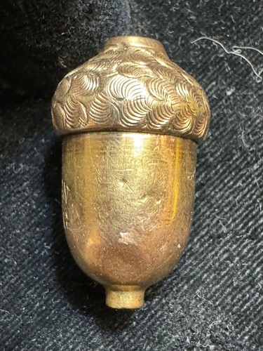 GOLD FILLED ACORN PLUG tobacco Watch Fob Casing For Propelling Pencil ...