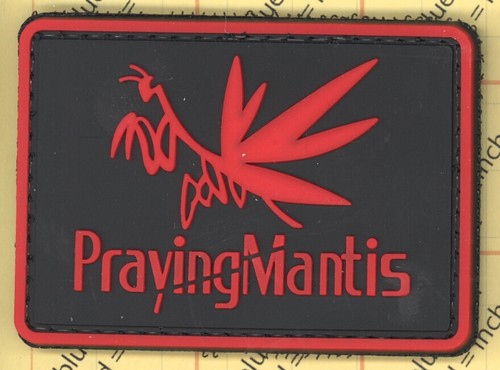 PVC RED PrayingMantis paring Mantis PATCH MILITARY Army Paintball b9 | eBay