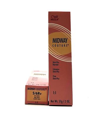 Wella Midway Couture Demi-Plus Haircolor 5/6Rv Red Brown 2 oz | eBay