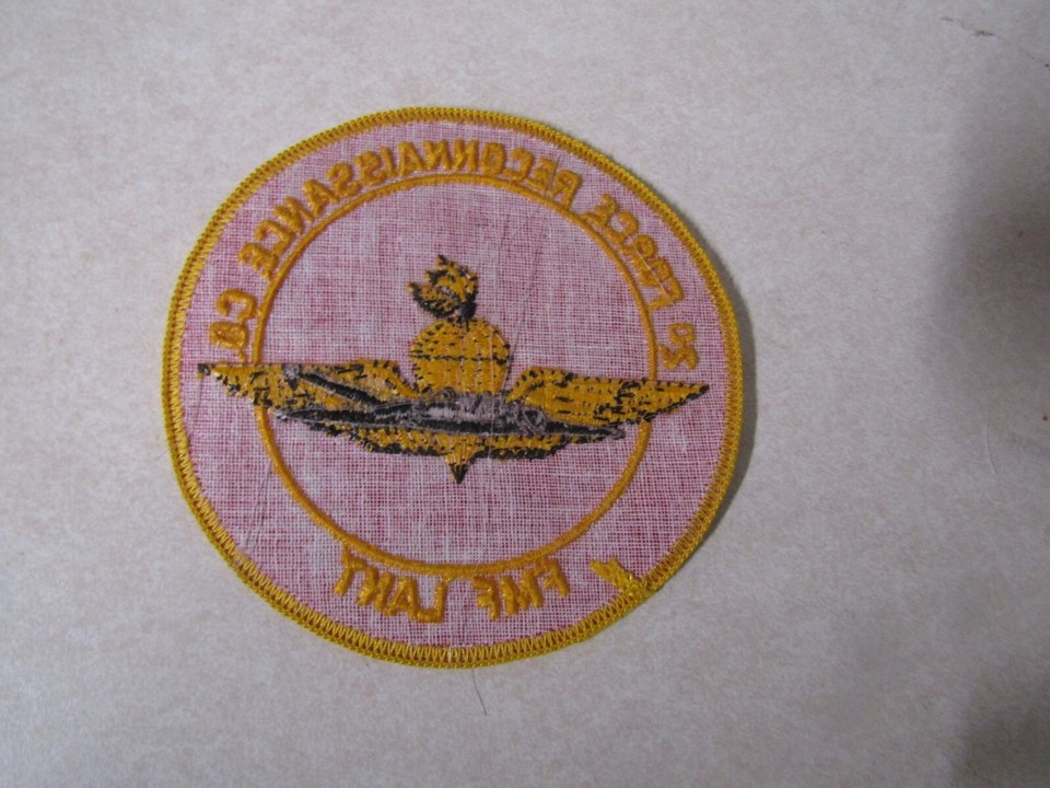 MILITARY PATCH VINTAGE US MARINE CORPS 2ND FORCE RECONNAISSANCE CO FMF ...