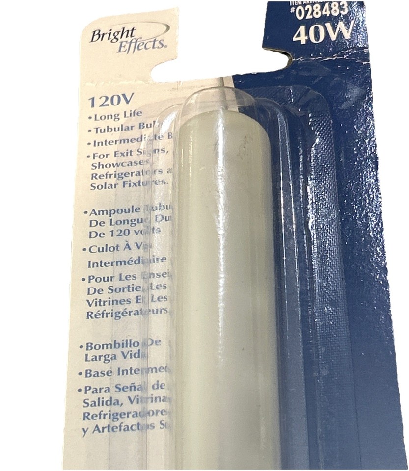 Bright Effects by Feit Electric 40W/120v light Bulb Intermediate Base ...