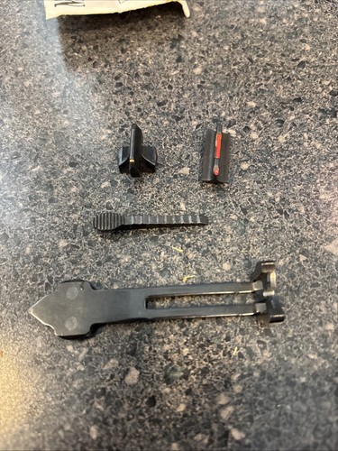 Marlin Rear Sight Assembly And Front Sight 50w And 313 Fiber Optic | eBay