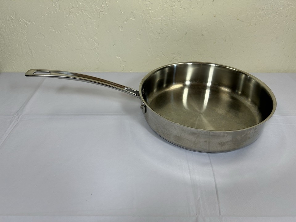 Cuisinart 3 Qt Stainless Steel Induction Ready Sauté Pan Skillet - No ...