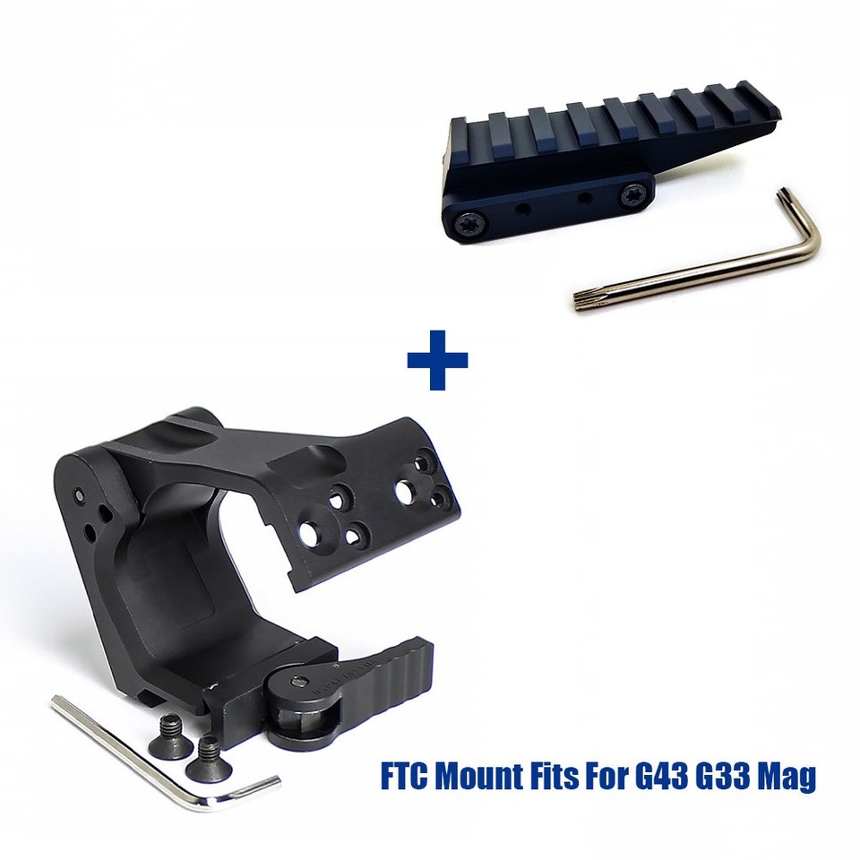 2.26" Flip-to-Center FTC Magnifier Mount for G33 G43 + Red Dot Fast ...