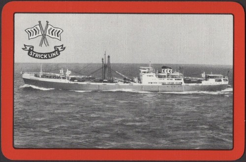 Playing Cards Single Card Old Vintage * STRICK LINE * Shipping ...