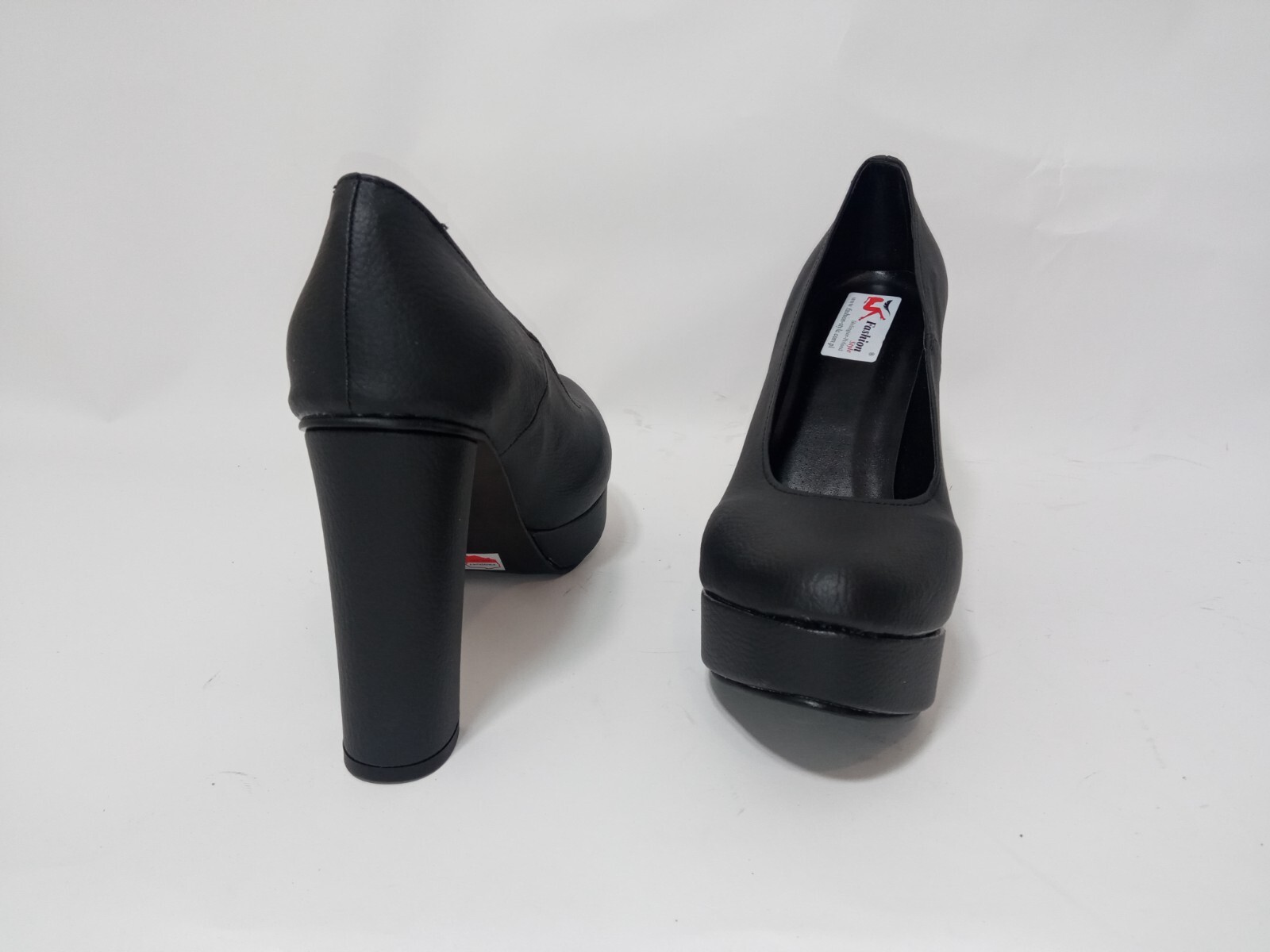 Exklusive Handarbeit pumps leder heels 12cm block Bolingier POLAND size ...