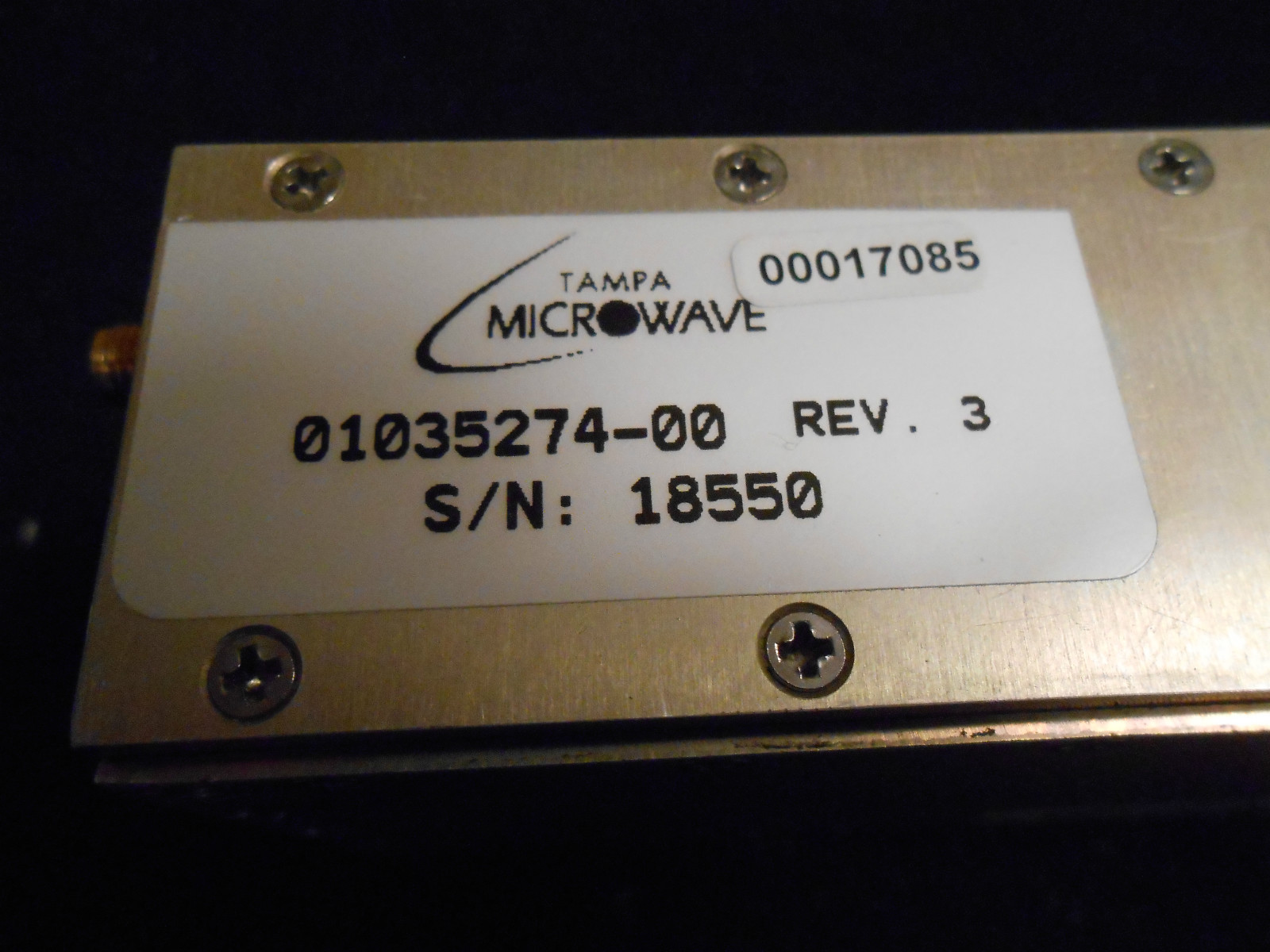 CPI TWTA REPLACEMENT INTERNAL BUC TAMPA MICROWAVE 01035274-00 REV. 3 | eBay