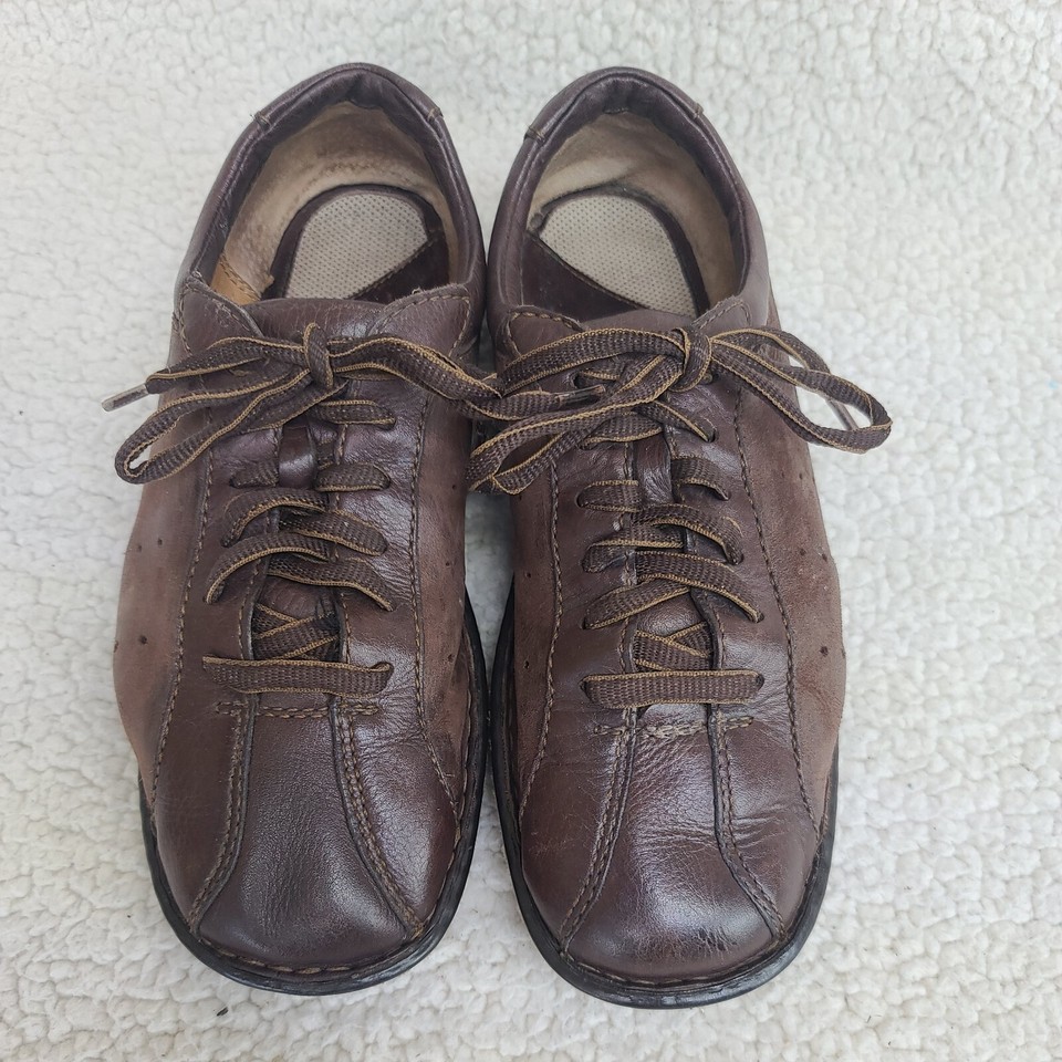 Born Shoe Womens 8.5 Brown W61015 Perforated Lace Up Comfort Leather ...