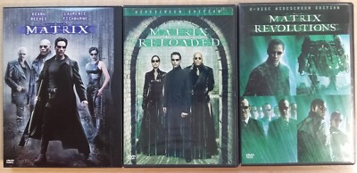 The Matrix Trilogy 3-Movie DVD Lot Matrix / Reloaded / Revolution ...