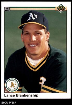 1990 Upper Deck #687 Lance Blankenship Athletics 8 - NM/MT | eBay