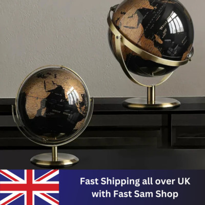 Large Size World Globe with Metallic Stand Rotating World Globe for kid ...