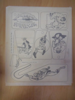 Spider-Man Gift Tag/Keychain Mock Up Page Marvel Mania 1979 | eBay