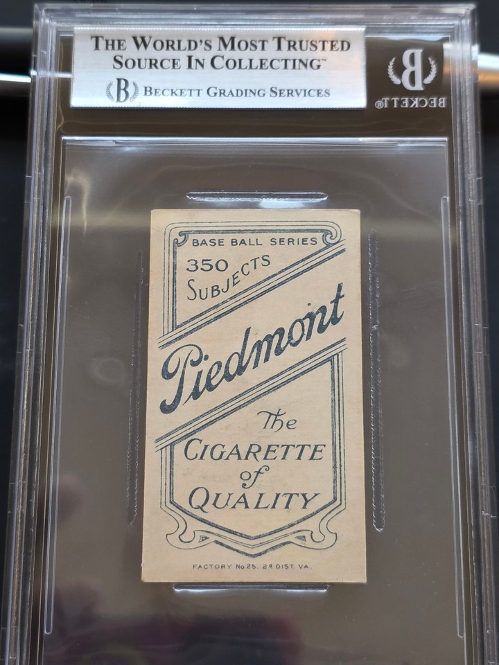 1909-11 T206 George Mullin W/Bat - Piedmont Reverse - BGS Authentic ...