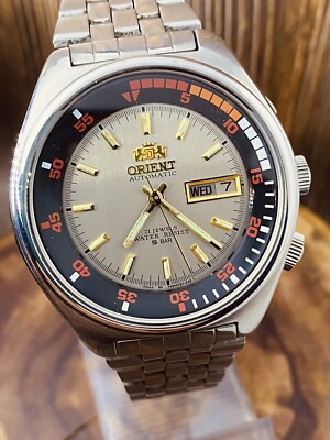 Orient Day/Date World Timer Automatic 46943 CA Men's Watch #7000 | eBay