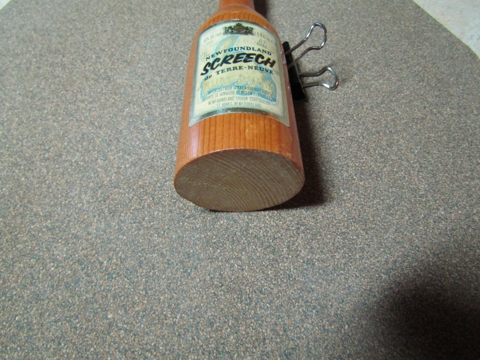 Vintage novelty wooden Newfoundland Screech bottle...have a look!!! | eBay