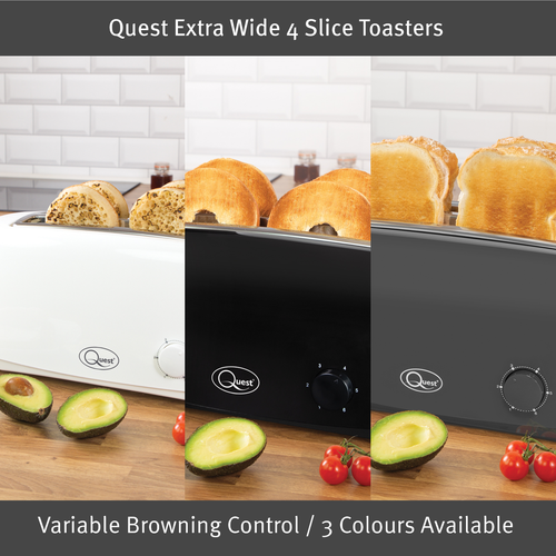 Quest 4-Slice Toasters with Extra Wide Slots / Variable Browning ...