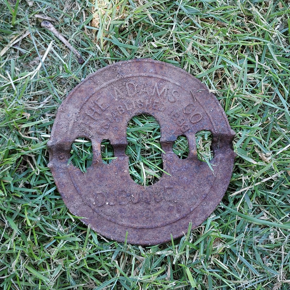 Vintage Cast Iron Stove Damper Flue THE ADAMS CO. DUBUQUE IOWA 6 Inch ...