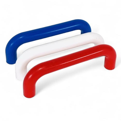 18x Plastic Tubular Cabinet Drawer Pulls LOT 4.25” Red White Blue VTG ...