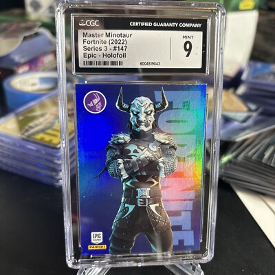 2021 Fortnite Series 3 Holofoil Master Minotaur #147 CGC 9 (like PSA ...