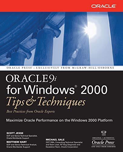 Oracle 9i for Windows: Tips and Techniques (Oracle Press Series) by ...