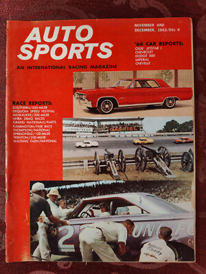 Rare AUTO SPORTS International Racing Magazine November-December 1963 ...