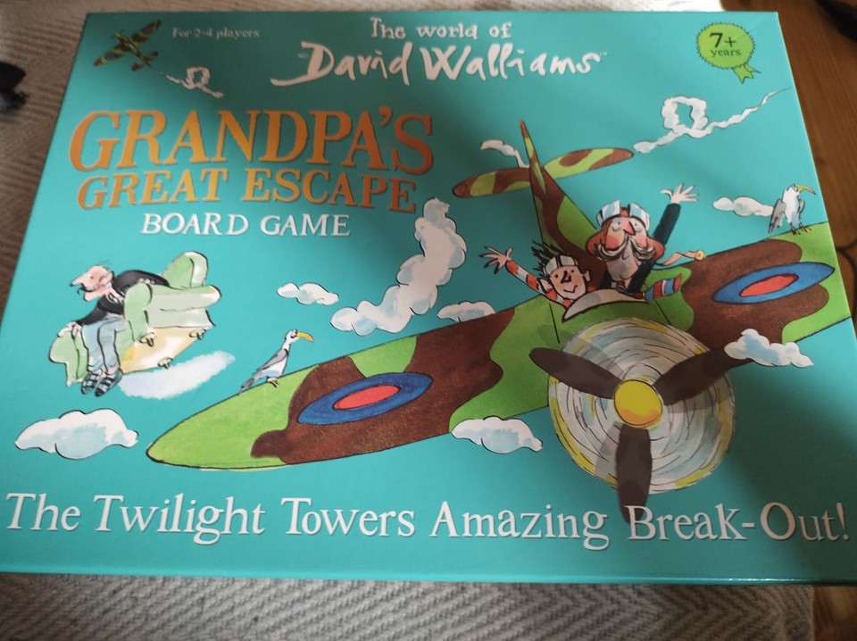 GRANDPA'S GREAT ESCAPE BOARD GAME DAVID WALLIAMS 7 PLUS 2015 PAUL ...