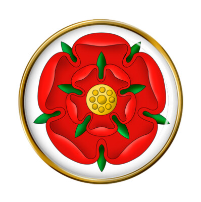 Red Rose of Lancaster Pin Badge | eBay
