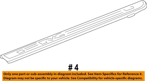 GM OEM Bed or Tailgate-Top Molding Trim Protector Cap Left 22763060 | eBay